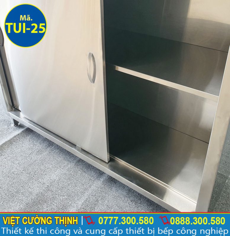 Tủ Inox 2 Cánh Lùa Chứa Đồ TUI-25 - Việt Cường Thịnh