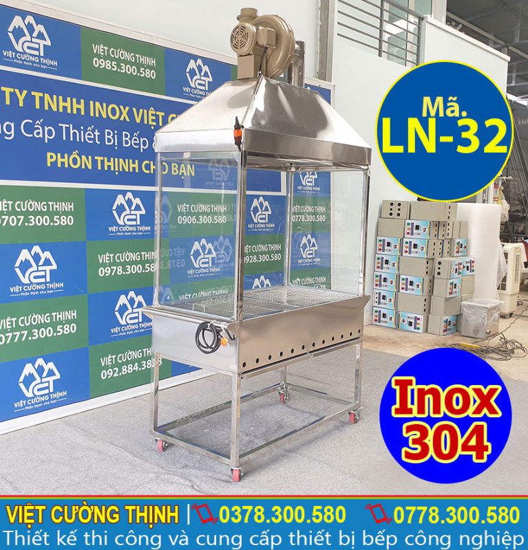 Lò Nướng Thịt Inox 304 Có Hệ Thống Hút Khói LN-32 - Việt Cường Thịnh